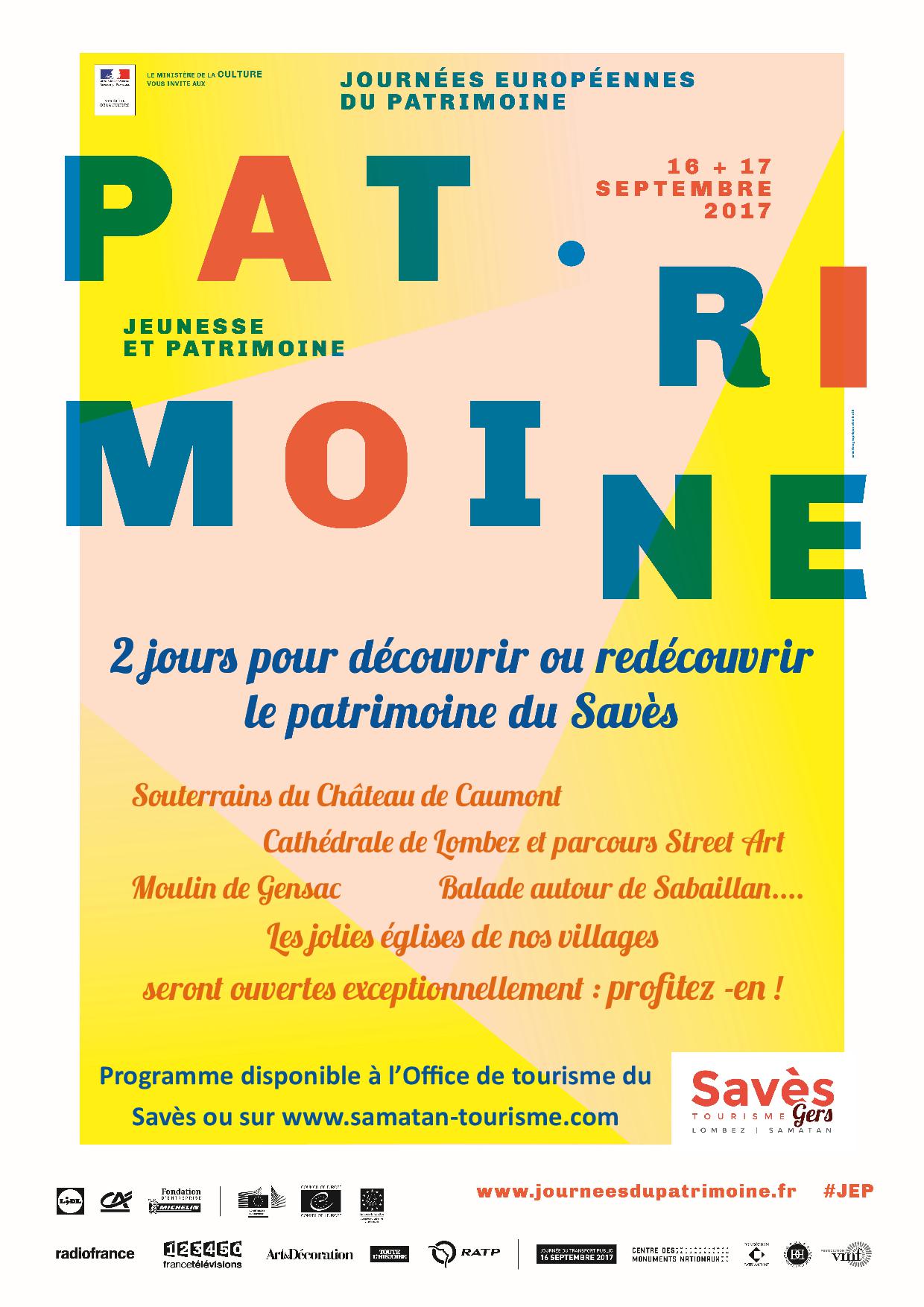 Partez à la découverte du Savès les 16 et 17 septembre ! - CCSavès32 Partez à la découverte du Savès les 16 et 17 septembre ! - CCSavès32