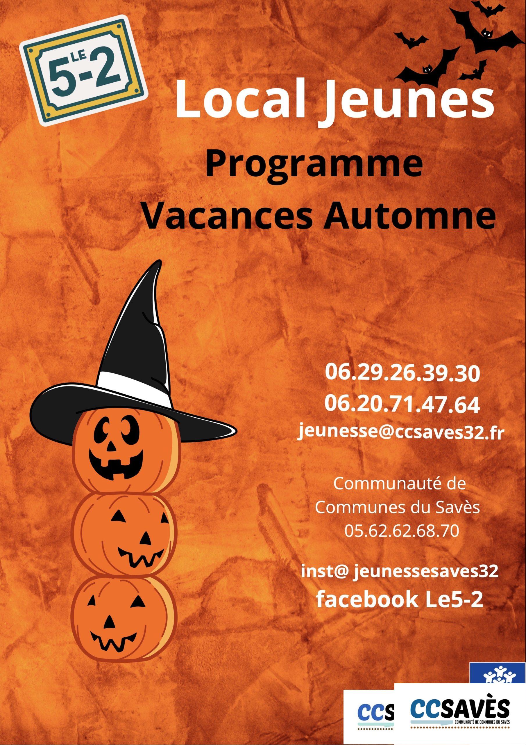 Programme vacances d’automne pour les 11-17 ans - CCSavès32